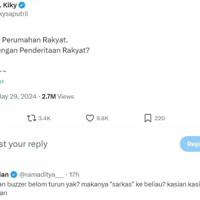 Kritik Program Tapera Kiky Saputri Banjir Cibiran Warganet, Dituding Hipokrit - Lifestyle ...