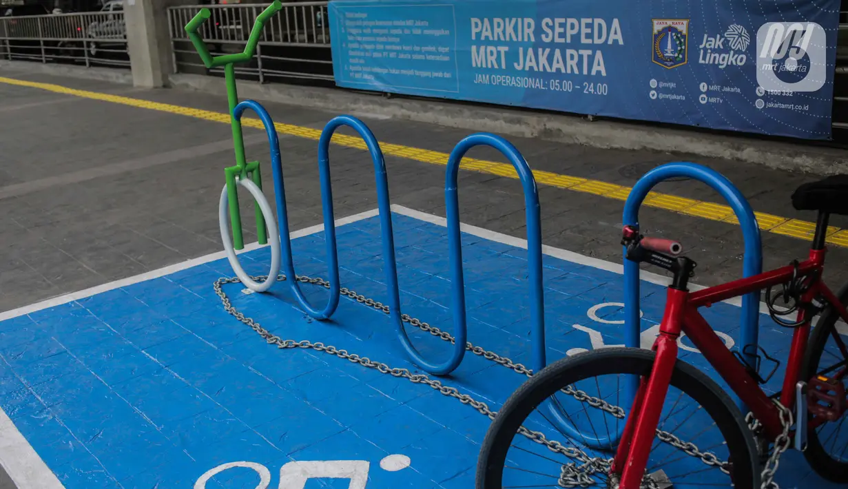 FOTO: Akhir 2019, Parkir Sepeda Bakal Tersedia di Stasiun MRT dan Halte ...
