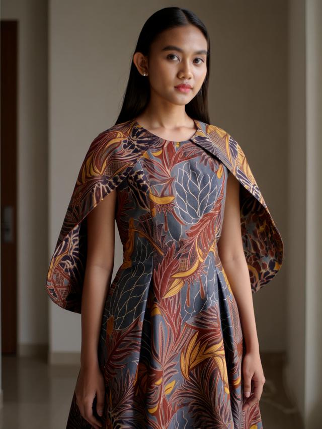 11 Model Dress Batik A Line Terbaru 2025, Tampil Elegan di Setiap Momen