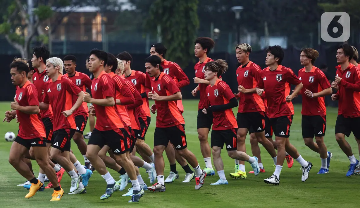 Skuad Lengkap, Timnas Jepang Kembali Gelar Latihan di Lapangan A GBK ...