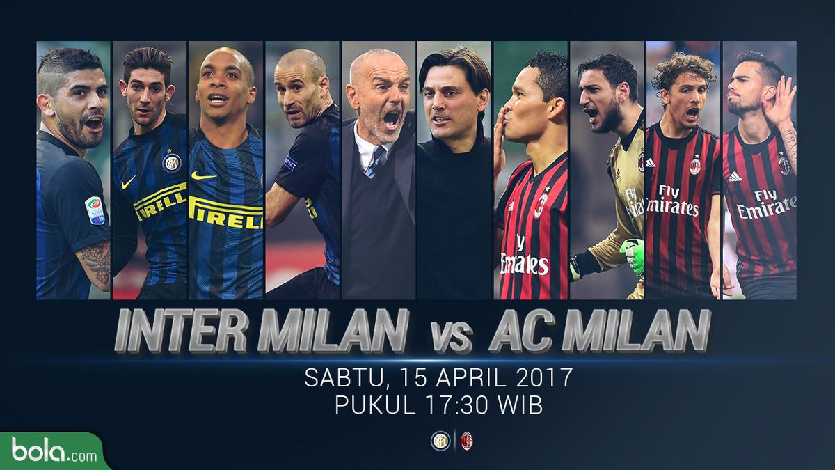 Susunan Pemain Inter Milan Vs AC Milan - Dunia Bola.com