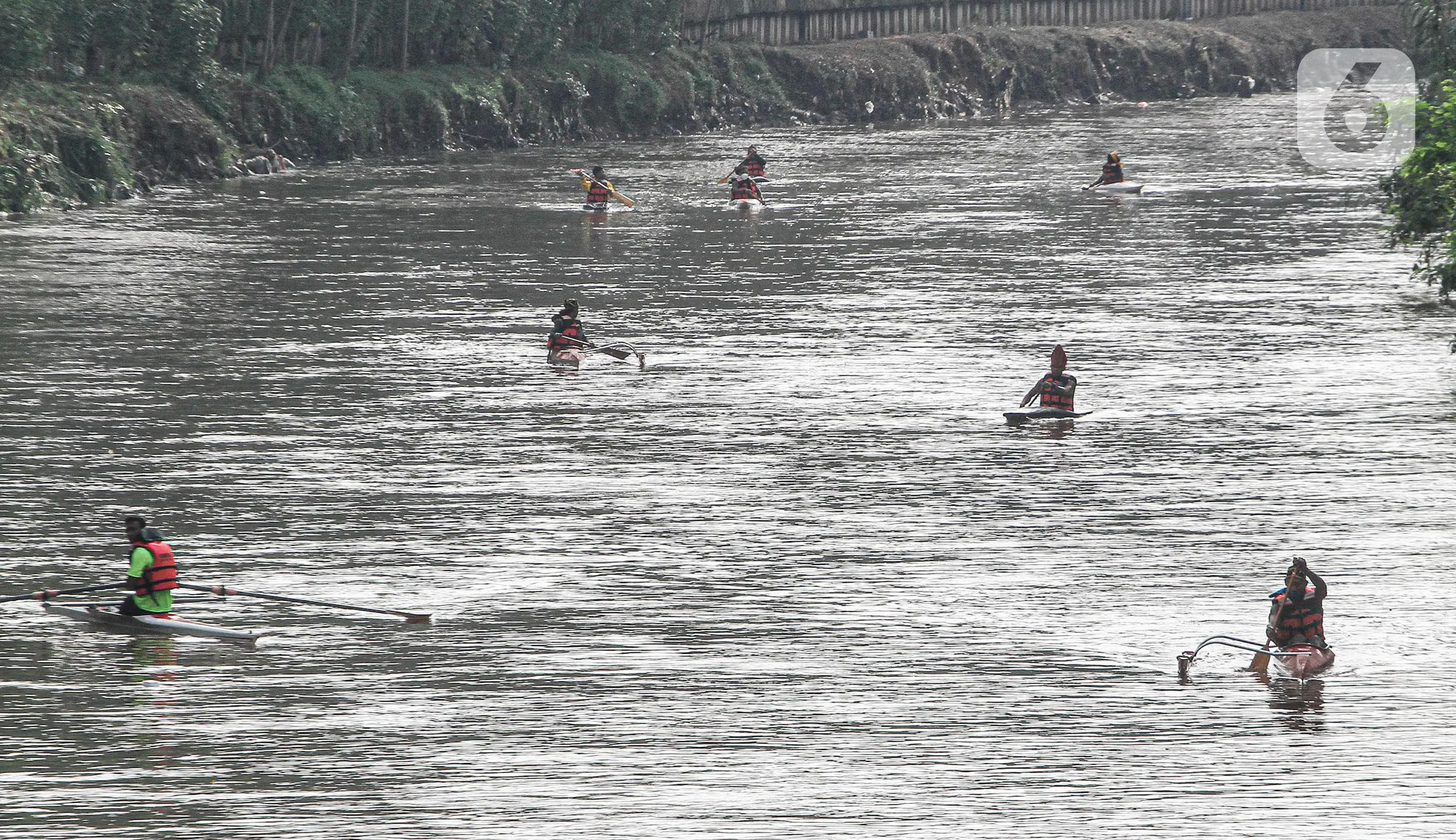 Melihat Keseruan Festival Dayung Ciliwung - Foto Liputan6.com