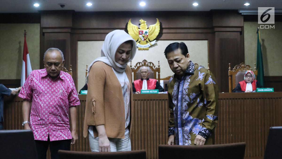 FOTO: Setya Novanto dan Istri Jadi Saksi di Sidang Fredrich Yunadi