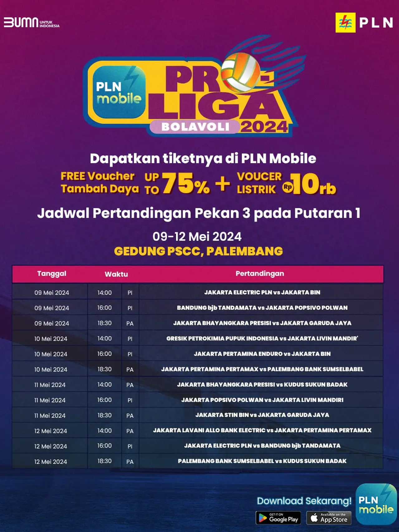 Mau Nonton Langsung PLN Mobile Proliga 2024 Seri Palembang? Beli Tiket ...