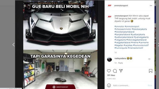 Meme Otomotif: Beli Mobil Mewah, Tapi Garasinya Terlalu Besar ...