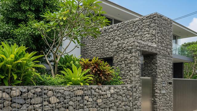 8 Desain Pagar Rumah Natural dengan Batu Kali, Pilihan Kokoh dan Estetik