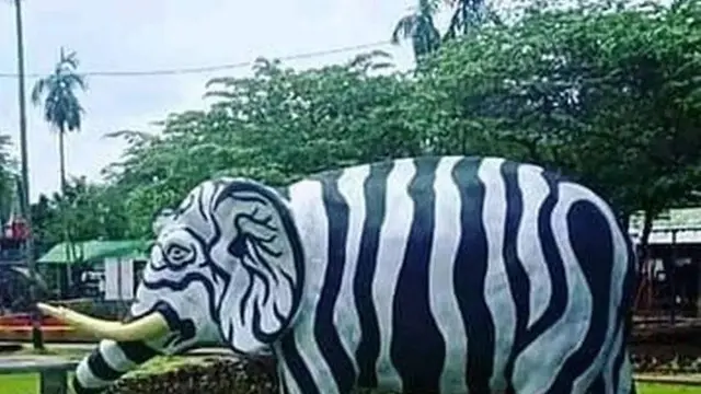 7 Potret Nyeleneh Patung Gajah Ini Bikin Bingung, di Luar Nalar - Hot ...