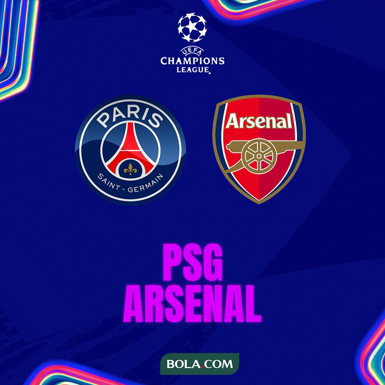 Sedang Berlangsung, Live Streaming PSG Vs Arsenal di Semifinal Liga ...