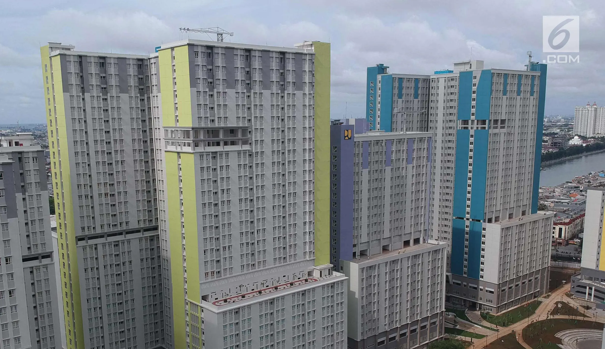 FOTO: Melihat Wisma Atlet Kemayoran dari Udara - Foto Liputan6.com