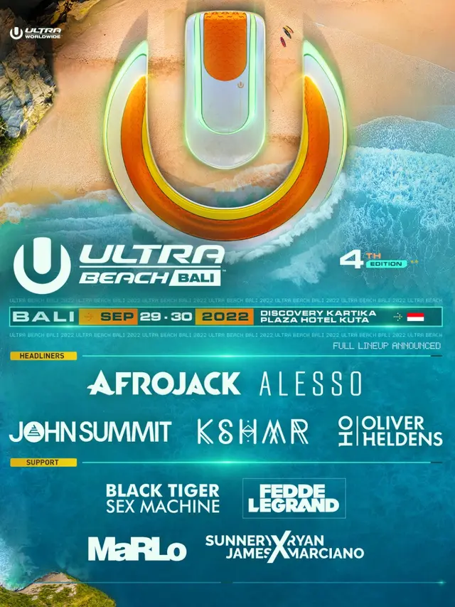 Ultra Beach Bali Bakal Tampilkan Alesso, Afrojack dan Artis Dunia Lain ...