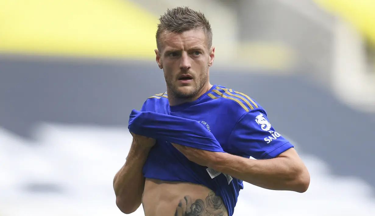 FOTO: Pesona Jamie Vardy Peraih Golden Boot Tertua di Premier League ...