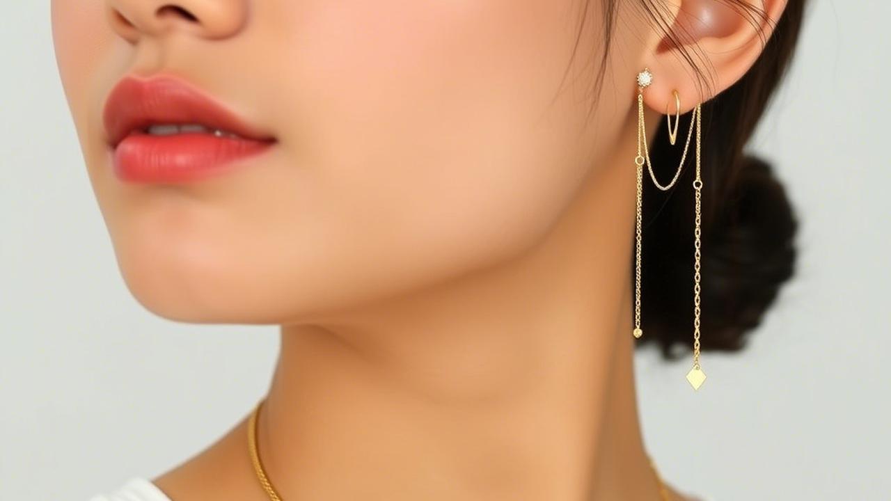 10 Model Anting Emas untuk Wajah Bulat yang Lagi Tren di 2025, Tampak ...