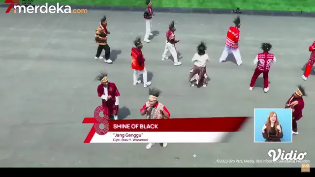 M.A.C dan Shine of Black Ramaikan Upacara HUT RI ke-78 di Istana Negara ...