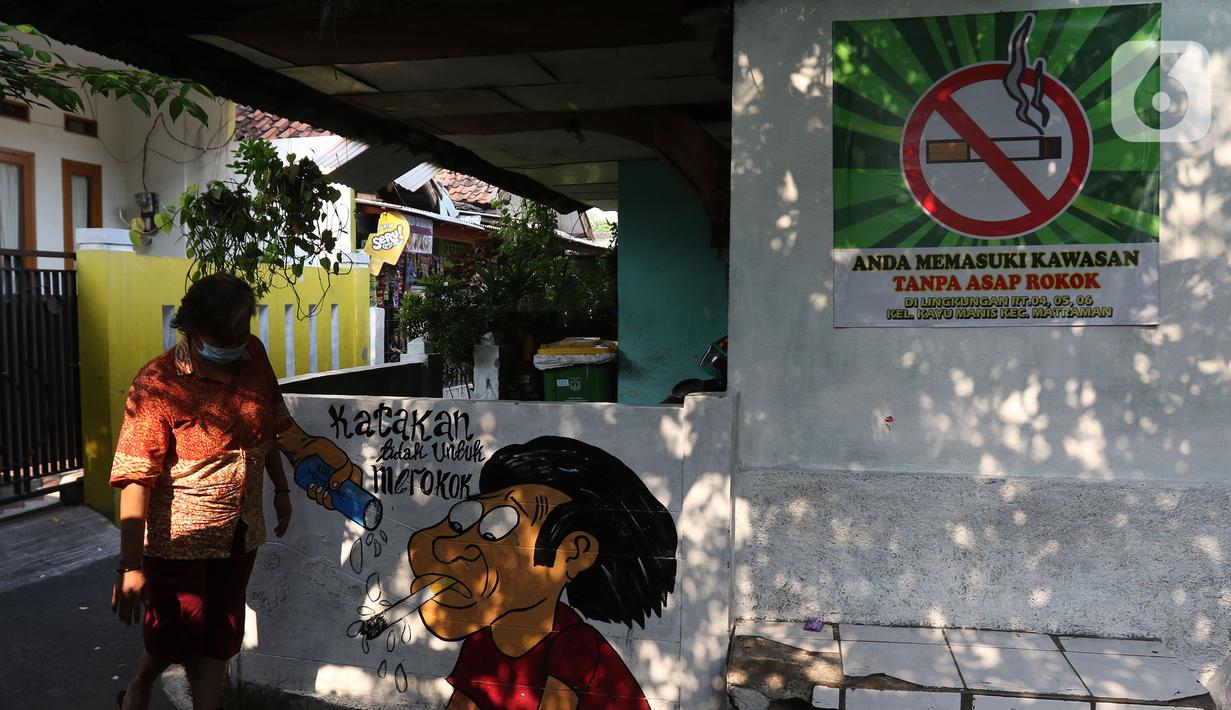 FOTO: Kampung Kawasan Tanpa Rokok di Matraman - Foto Liputan6.com
