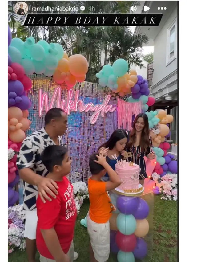 7 Potret Ultah ke-12 Mikhayla Anak Nia Ramadhani, Rayakan di Rumah Bareng Keluarga - Hot ...