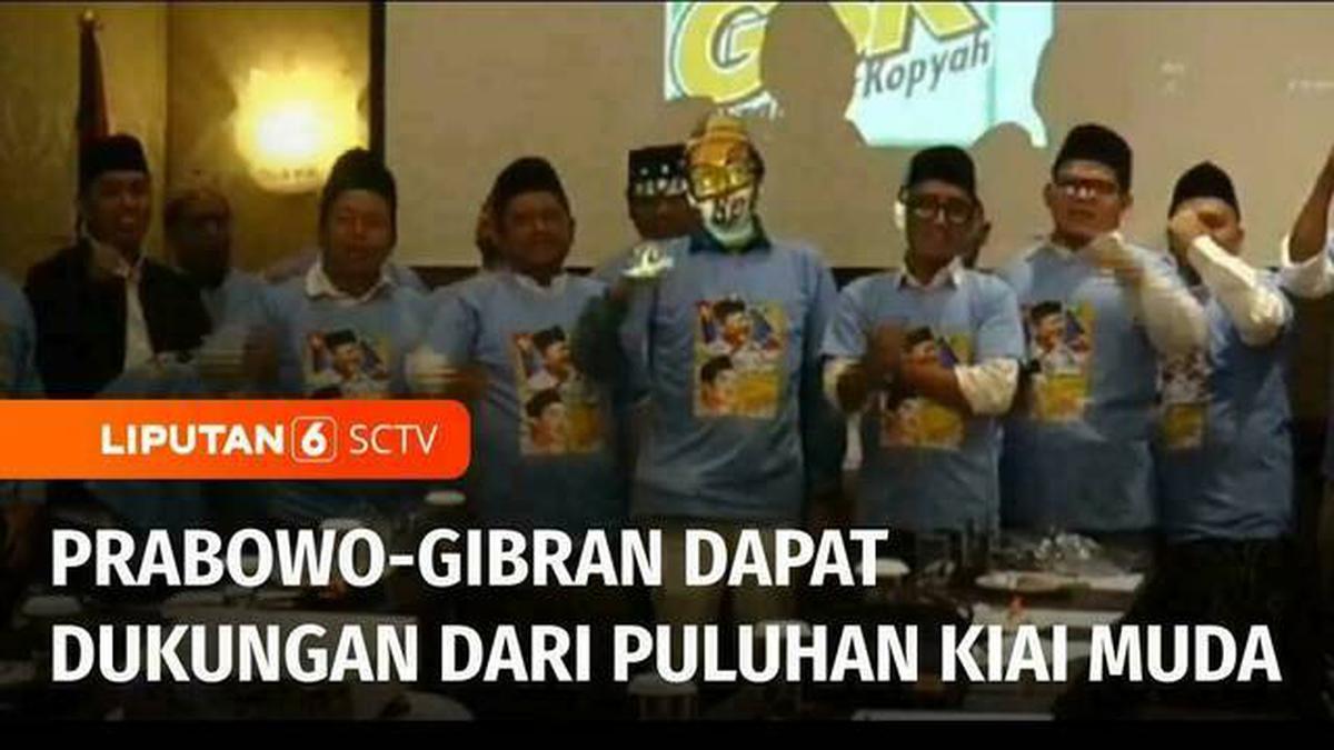 VIDEO: Puluhan Kiai Muda Deklarasikan Dukungan untuk Prabowo-Gibran, Sebut Gibran Miliki Akhlak ...