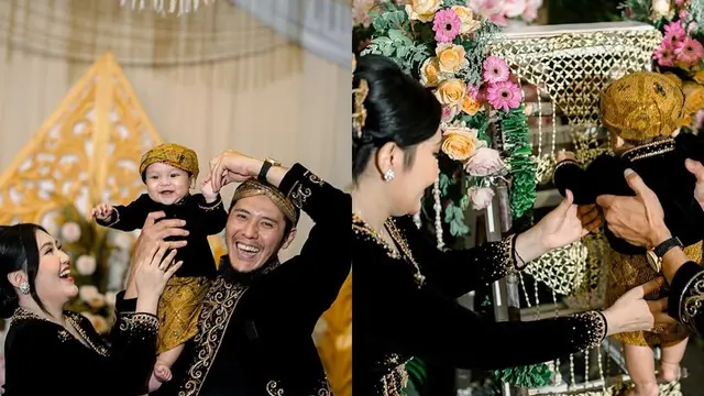8 Potret Tedak Siten Agham Anak Via Vallen Kental Adat Jawa, Bikin Sayembara - Hot Liputan6.com
