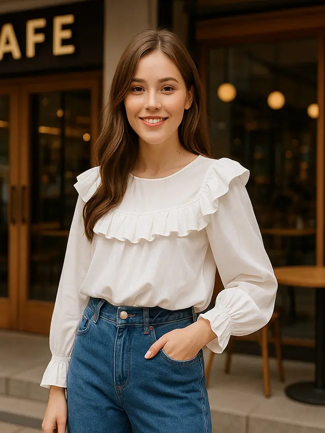 8 Outfit Atasan Putih Bawahan Jeans yang Lagi Trend di 2025, Cocok ...