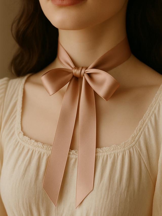 7 Model Kalung Pita yang Manis, Cocok untuk Gaya Feminin dan Vintage