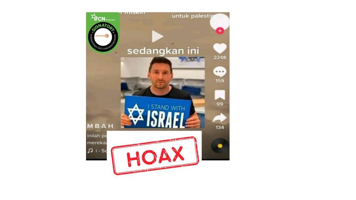 Cek Fakta: Hoaks Foto Lionel Messi Beri Dukungan pada Israel - Cek ...