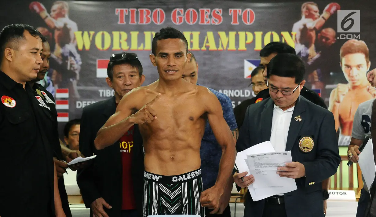 Tibo - Defry Siap Hadapi Petinju Filipina - Foto Liputan6.com