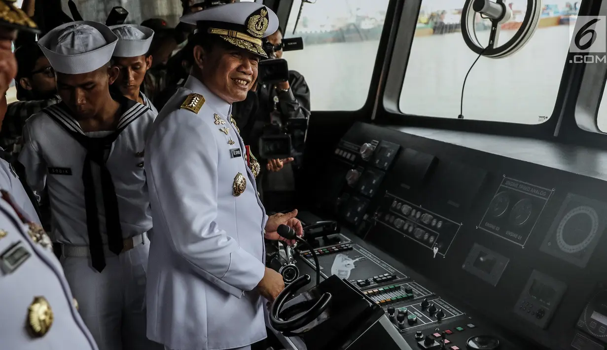 Peresmian Armada Baru Buatan Dalam Negeri KRI Kurau 856 - Foto Liputan6.com