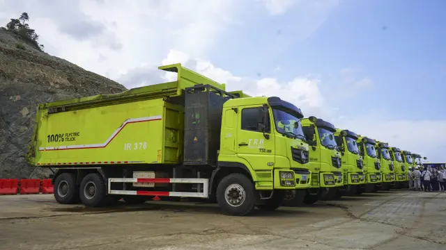 Komitmen Berkelanjutan, IMIP Pakai 80 Dump Truck Listrik dan 72 Wheel ...