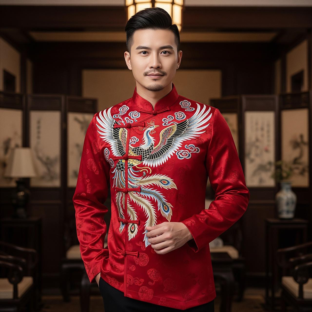 7 Model Baju Cheongsam Pria dengan Motif Elegan dan Berkarakter