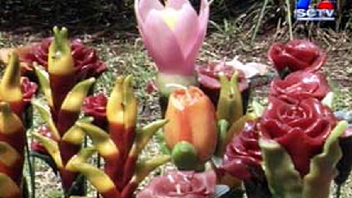 Bunga Cantik dari Lilin