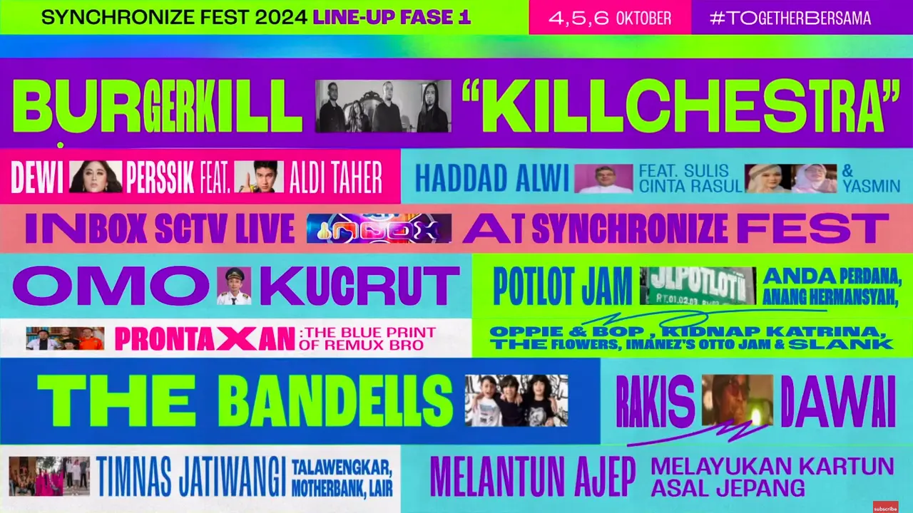 Synchronize Fest Siap Mengguncang 2024 dengan Tema Together Bersama ...