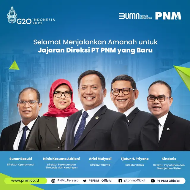 Inilah Susunan Resmi Komisaris dan Direksi Baru PNM