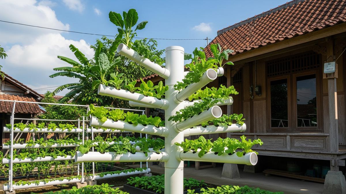 Cara Membuat Tower Garden dari Pipa PVC, Solusi Berkebun di Lahan Sempit