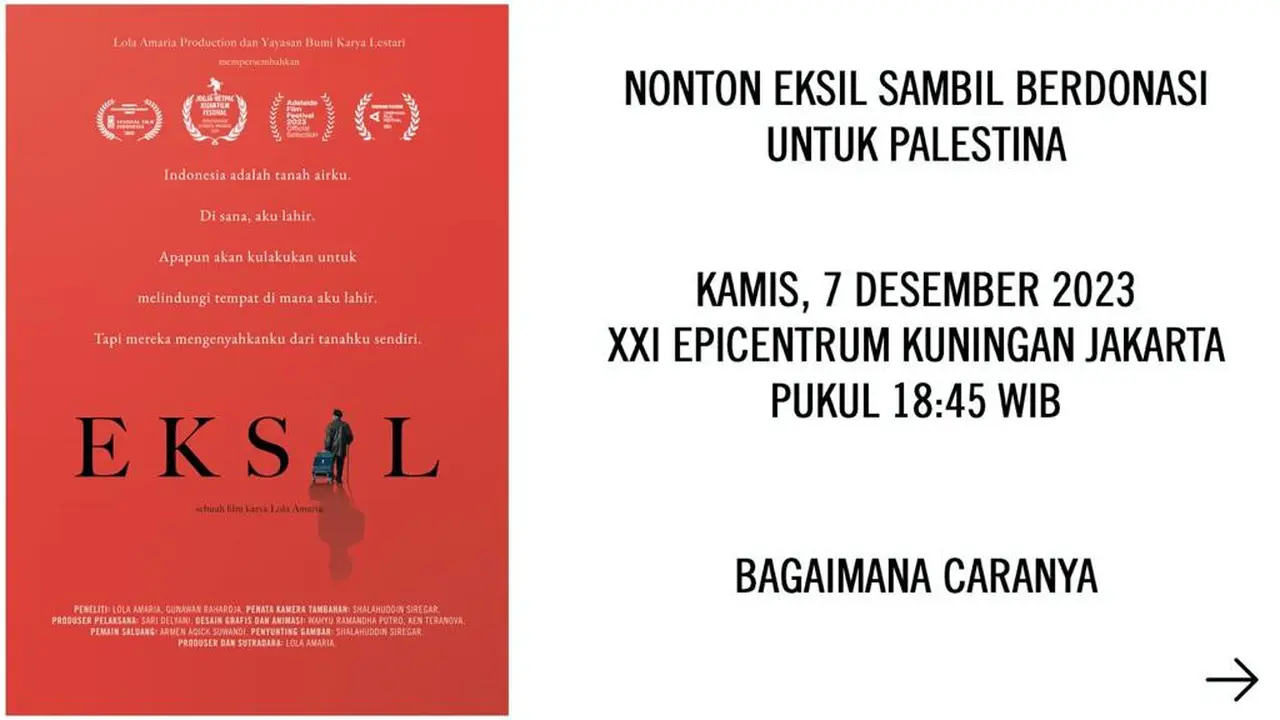 Lola Amaria Ajak Masyarakat Nonton Film Eksil Sambil Berdonasi untuk Palestina - ShowBiz ...