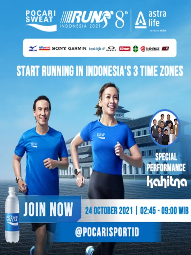 Pocari Sweat Run Indonesia 2021: Ajang Lari Hybrid Serentak di Seluruh ...