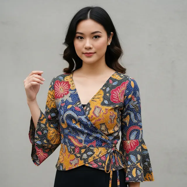 11 Model Batik Wanita Bell Sleeve, Menampilkan Pesona Feminin dan ...