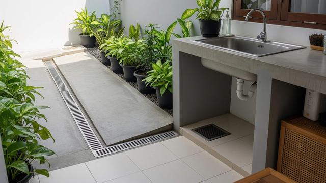 7 Ide Area Cuci Piring Outdoor yang Tidak Becek untuk Rumah Minimalis Anda