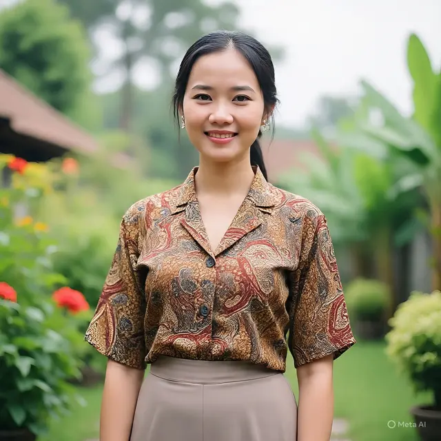 10 Model Baju Batik Bawahan Rok Panjang Polos, Modis dan Anggun di 2025