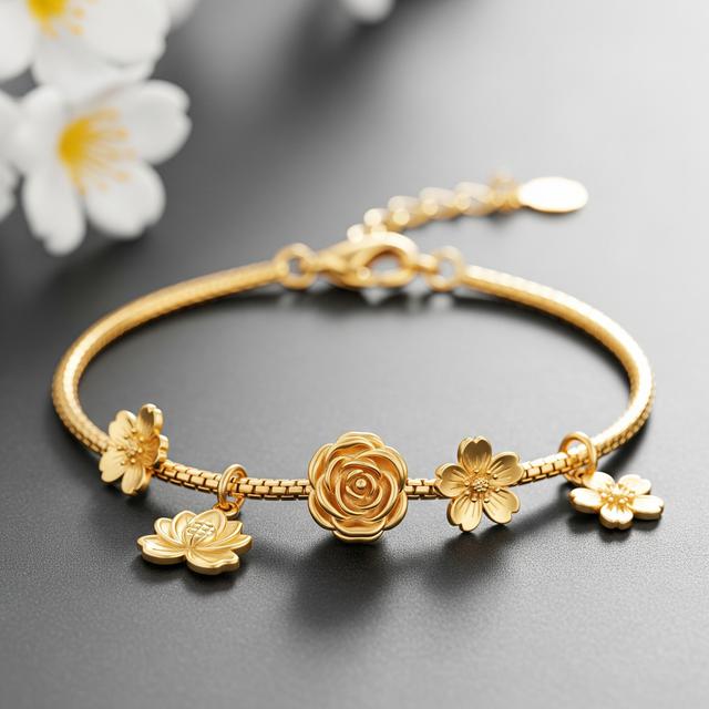 9 Model Gelang Emas Charm, Tampil Elegan dan Berkelas Sehari-hari