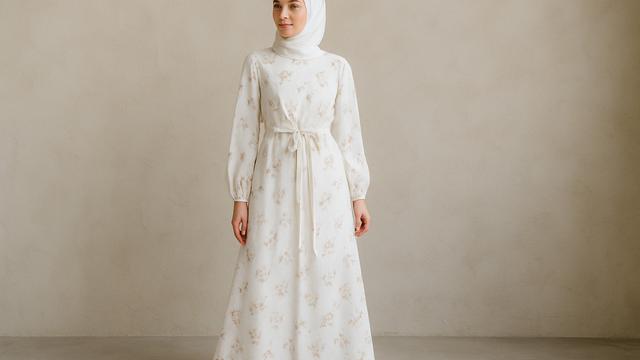 8 Model Gamis Putih Elegan, Jadi Inspirasi Cantik di Berbagai Acara