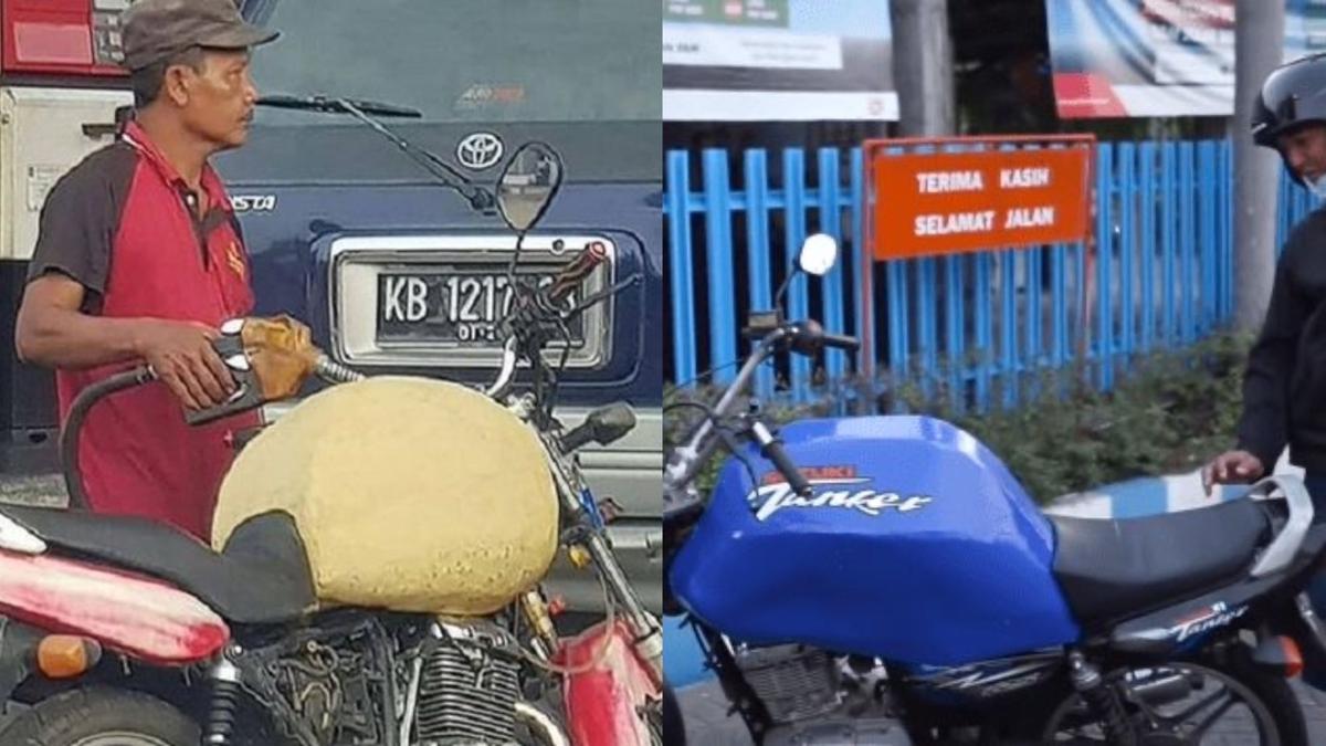 10 Potret Suzuki Thunder saat Menguras SPBU, Kapasitas Tangki ...