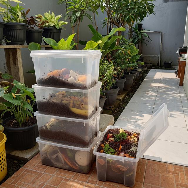 6 Ide Ternak Mini Pakai Box Kontainer Plastik, Solusi Praktis Lahan ...