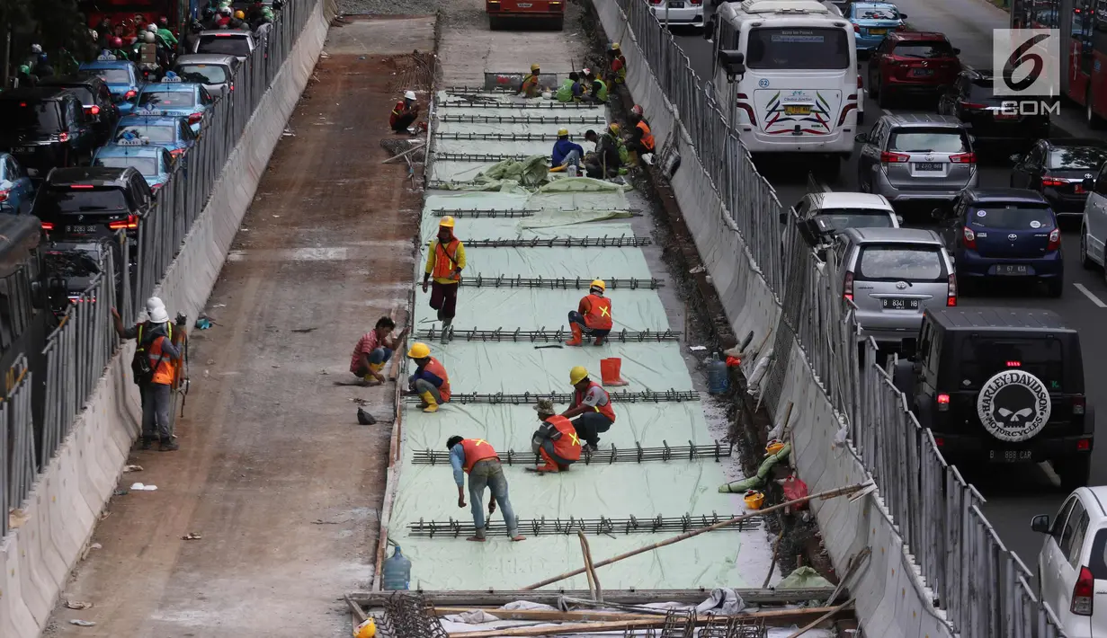 FOTO: Melihat Penataan Jalan dan Trotoar Sudirman - Foto Liputan6.com