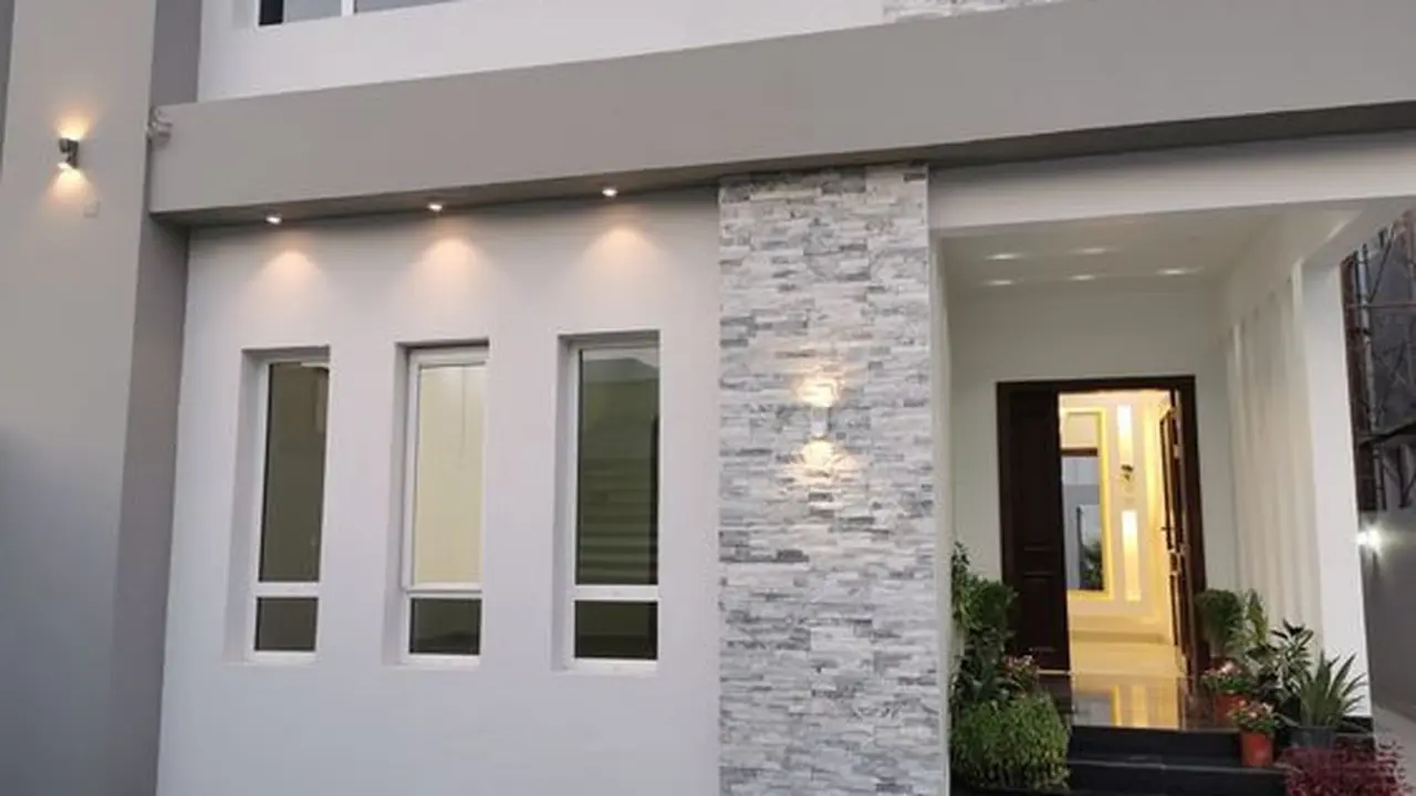 7 Inspirasi Desain Dinding Depan Rumah, Minimalis Tapi Berkesan Cantik ...