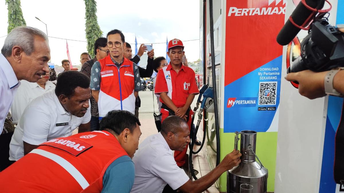 Aman Pace, BBM di SPBU Sentani Jayapura Sesuai Standar - Regional ...