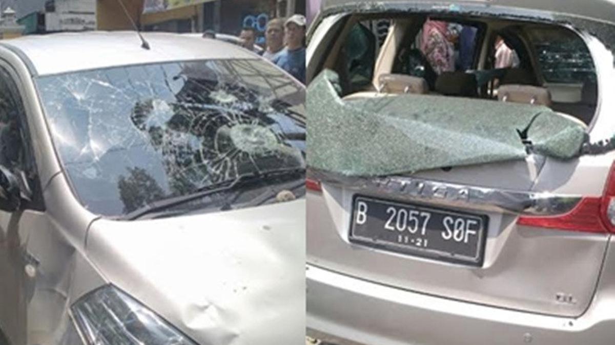 Pasca-Bentrok, Sopir Angkot Tangerang Diduga Rusak Taksi Online