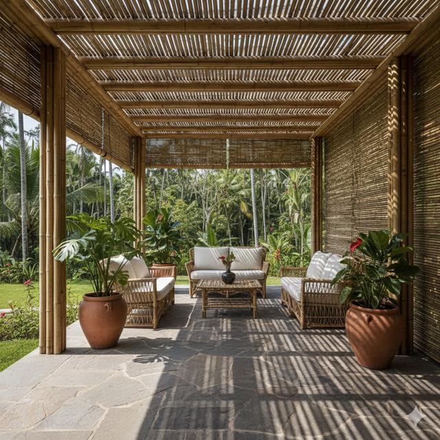 10 Desain Teras ala Villa yang Estetik, Konsep Resort di Lahan Sempit