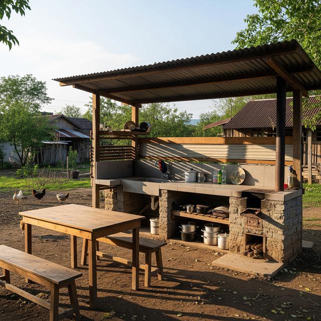 8 Desain Dapur Outdoor di Belakang Rumah Ukuran 2x4 Meter, Maksimalkan ...