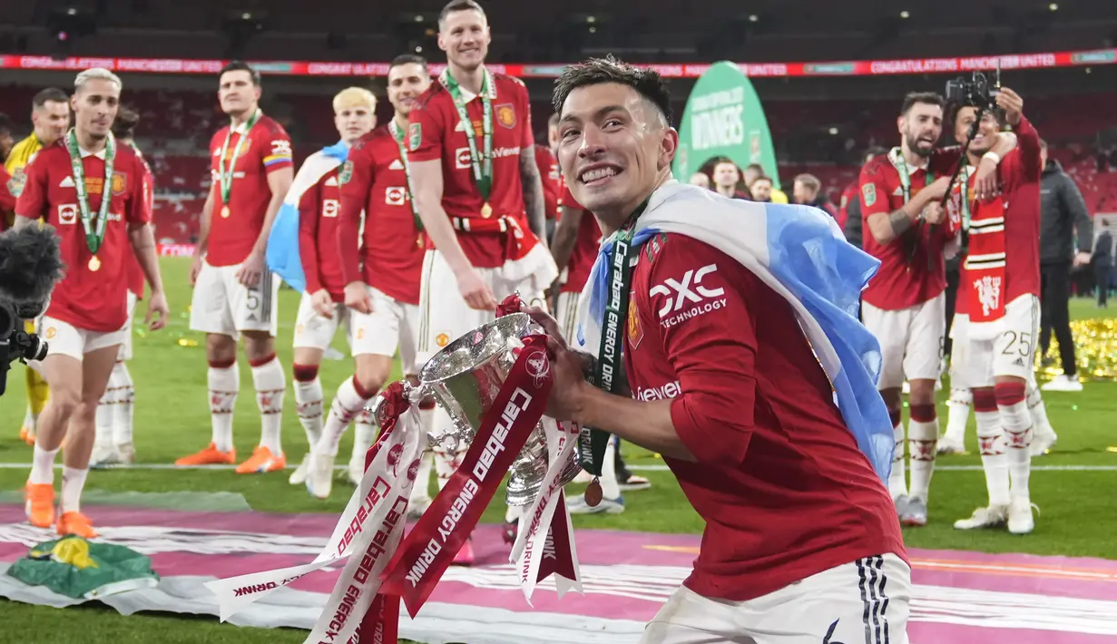 Intip Euforia Pemain MU Juarai Carabao Cup 2022/2023 - Foto Liputan6.com