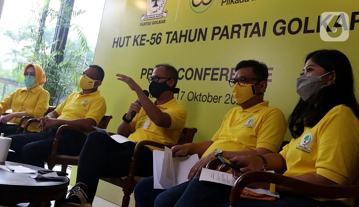 FOTO: Partai Golkar Bersiap Menyambut HUT ke-56 - Foto Liputan6.com