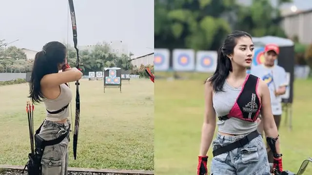 Tampil Keren, Ini 7 Potret Ghea Youbi Latihan Panahan yang Tuai Banyak ...